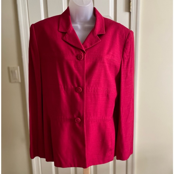 Jones New York | Jackets & Coats | Jones New York Womans Fuchsia Color ...